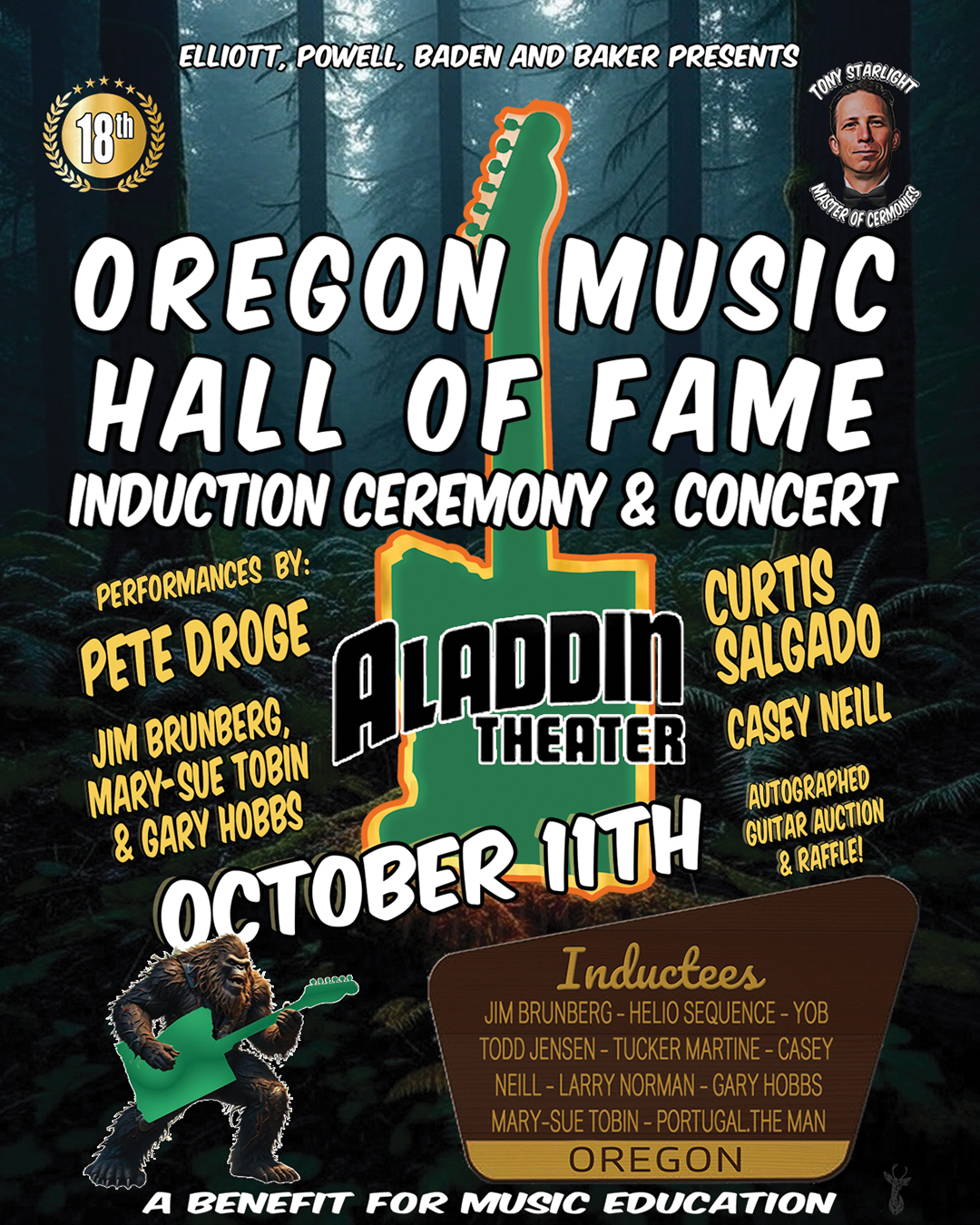 2025 Oregon Music Hall of Fame Induction Ceremony October 11th at ...